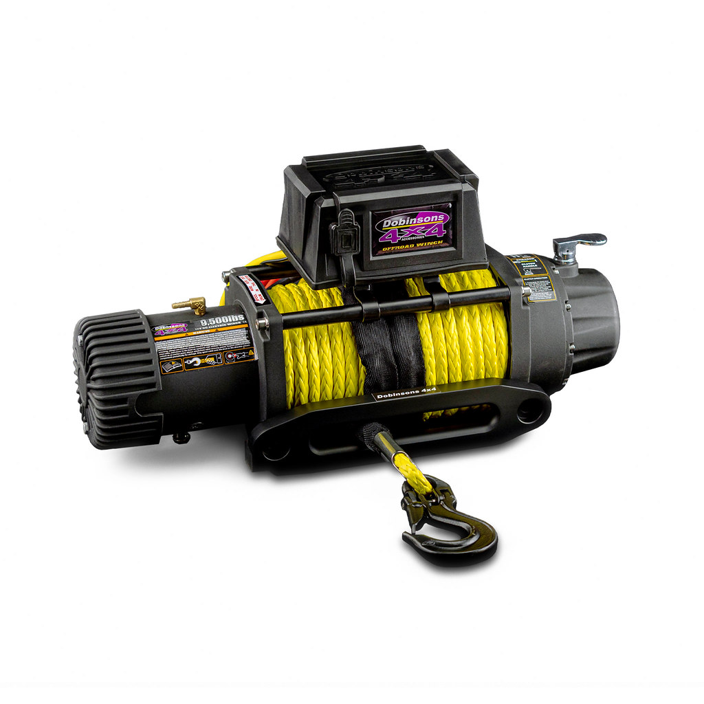 DOBINSONS 5400 kg Electric Winch (synthetic rope) - Garage Decar